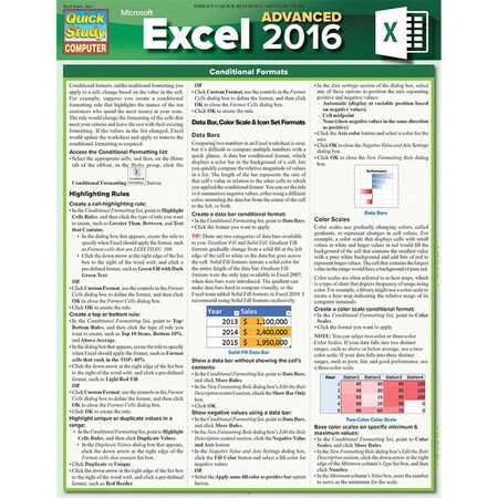 Barcharts Publishing Excel 2016 Advanced Guide 9781423231900 | Zoro